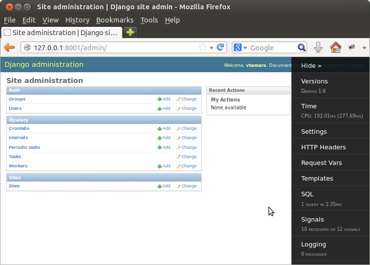 Plantilla para proyectos Django